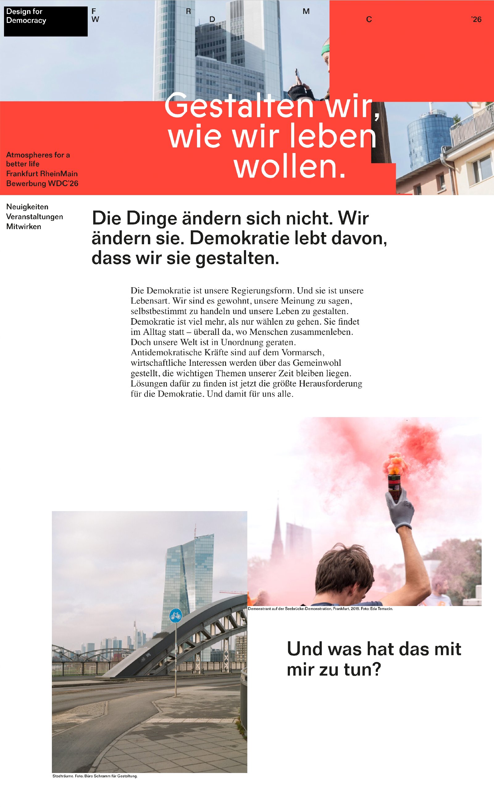 Scholz & Volkmer - Design for Democracy Website